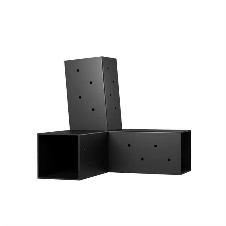 Angled Upward 3-Arm Pergola Bracket |Angled Corner Bracket – Outmos Pergola